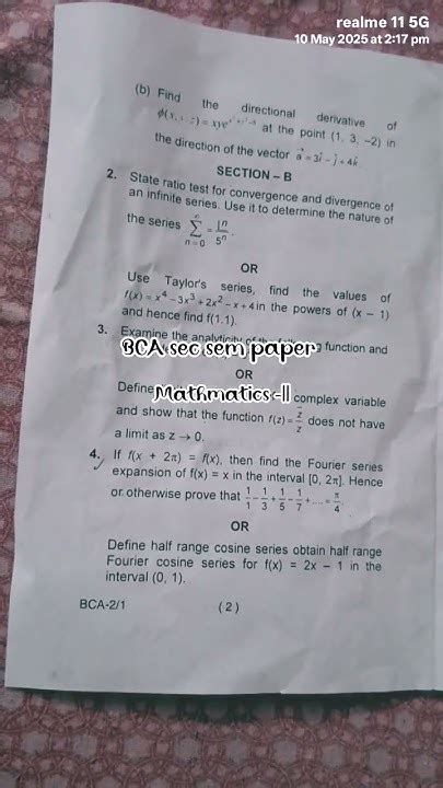 Second Semester Mathmatics Paperpaper Exams Youtube