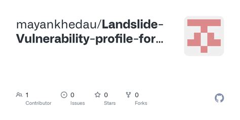 Github Mayankhedau Landslide Vulnerability Profile For Uttarakhand