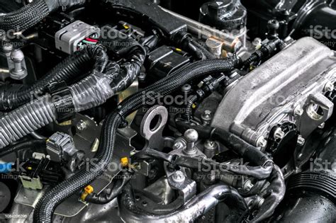 자동차 엔진입니다 자동차 엔진 부품입니다 내부 연소 엔진의 클로즈업 이미지입니다 새 차에 적 엔진 자동차 자세히 전기 자동차 대체 연료 자동차에 대한 스톡 사진 및 기타