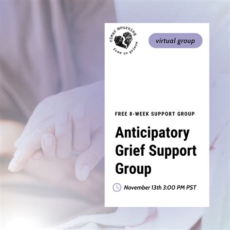 Anticipatory Grief Support Group Registration Clear Mourning