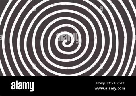 psychedelic swirling couple of circles round striped black white lines rotating hypnotic