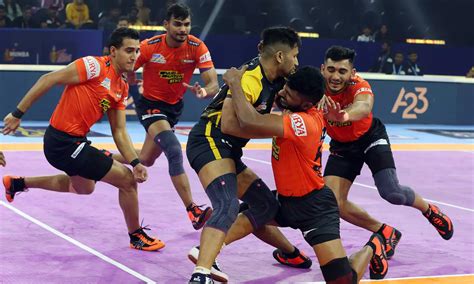 Pro Kabaddi 2022 U Mumba Defeat Telugu Titans 40 37 In A Thrilling Match