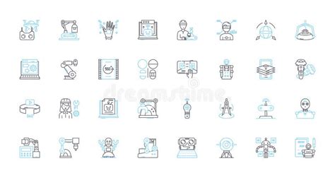 3d Modeling Linear Icons Set Rendering Surface Texture Animation Mesh Blender Solidworks