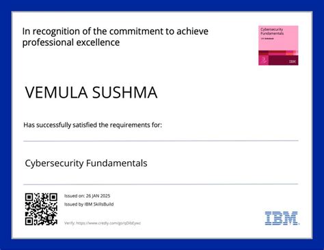 Sushma Vemula On Linkedin Cybersecurity Ibm Skillsbuild