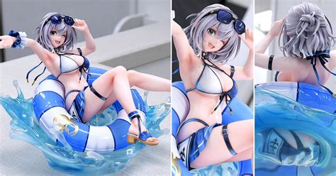 Gsc「hololive Vtuber 白銀諾艾爾 泳裝ver」17比例模型 活動週年泳裝插畫立體化！