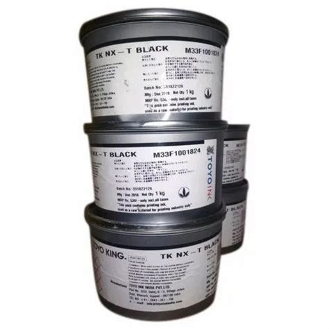 T Black Toyo Offset Printing Ink Pack Size 1 Kg At Rs 400 Kilogram In