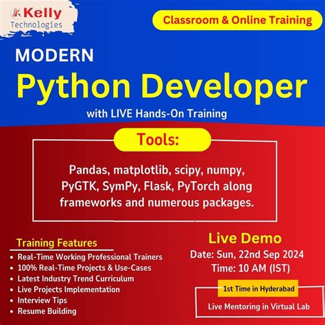 Radhika Radha On Linkedin Modern Python Developer Course With Live Hands On Training Live Demo