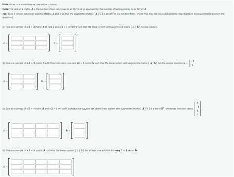 Solved Note An M×n ﻿matrix Has M ﻿rows And N ﻿columnsnote