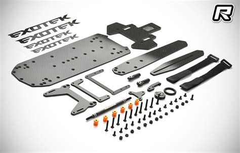 Red RC Exotek XB2 Vader Drag Chassis Conversion Set