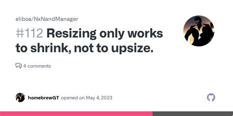 resizing only works to shrink not to upsize · issue 112 · eliboa