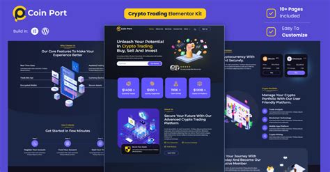 Coin Port Crypto Currency And Trading Elementor Kit