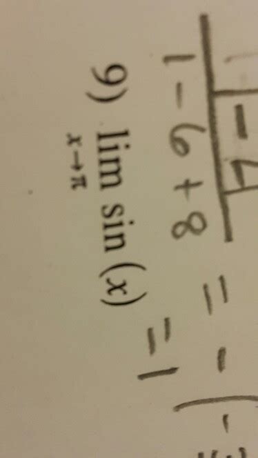 Solved Lim X Rightarrow Pi Sin X Chegg