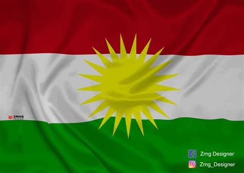 Parche Kurdistan Flag In Qaladze City
