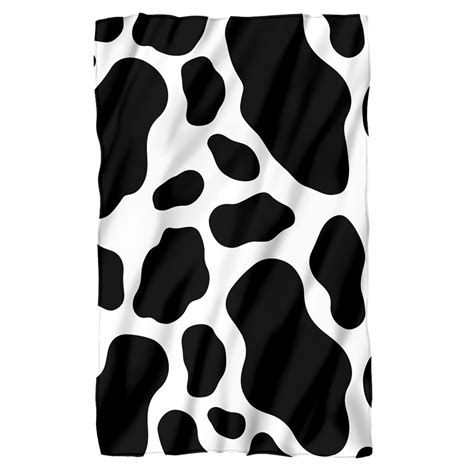 Logovision Cow Print Fleece Blanket 36 X 58