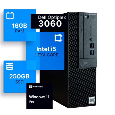 Restored Dell Optiplex 3060 Desktop Computer Intel I5 8500 3 2 16GB