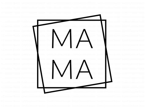 Mama Double Frame Svg Mama Svg Name Frame Svg Mama Shirt Svg Mama Png Mama Square Svg