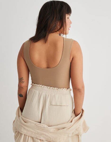 Smoothez Square Neck Bodysuit For Toasty Aerieus