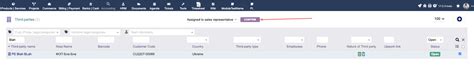 Massaction To Assign A Sale Representatives On A Selection Of