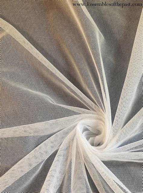 French Cotton Bobbinet English Bobbinet Pure Snow White Cotton Netting By The Half Yard Or