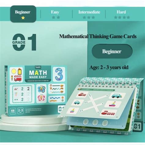 Promo Saalin Math Made Easy Level L 1 2 3 4 Mathematical Thinking Game