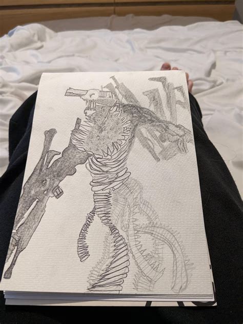 Spoiler I Made A Drawing Of The Gun Devil Rchainsawman