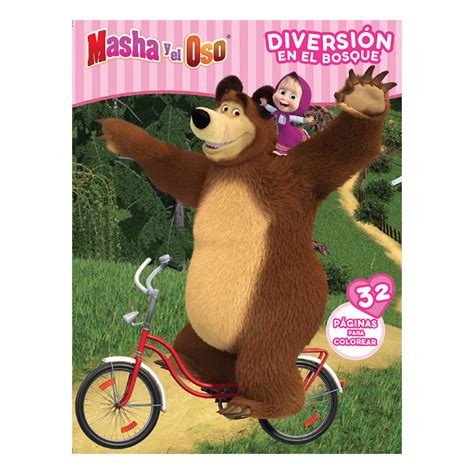 LIBRO PARA COLOREAR 32 PGS MASHA Y EL OSO Grupo Bestway