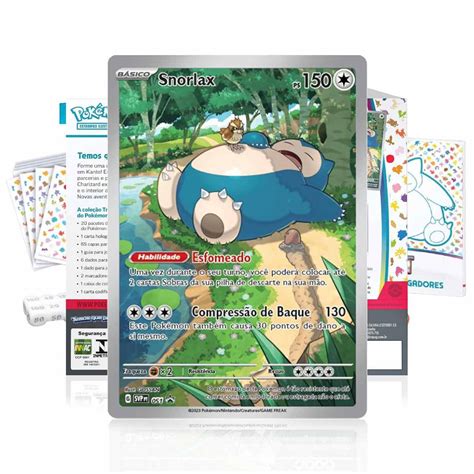 Box Elite Pokémon Escarlate e Violeta Snorlax Treinador Avançado ShopDG Sua Loja de
