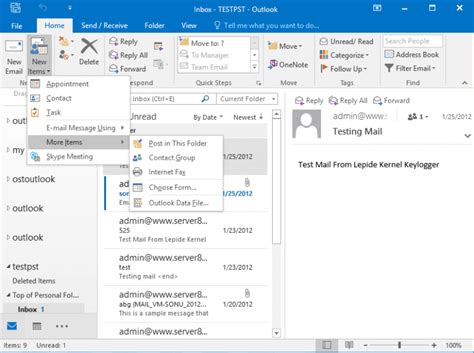 How To Create A New PST File In MS Outlook