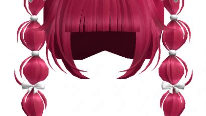 Bubble Braids Bows Hair Pink Roblox ID Code