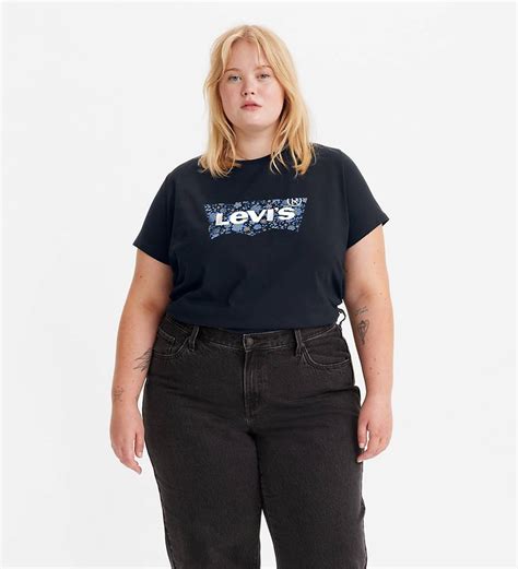 Logo Perfect Tee Plus Size Blue Levis® De