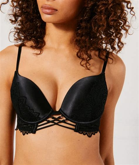 Soutien Gorge Ultra Push Up En Dentelle Vert Sapin Undiz