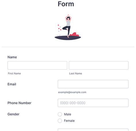 Online Yoga Class Registration Form Template Jotform