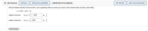 Solved Points Larapcalc Mi Find All Chegg