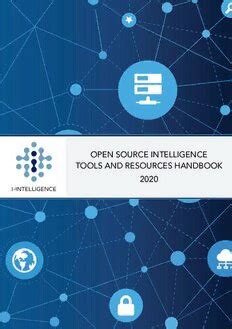 Download Open Source Intelligence Tools And Resources Handbook PDF By I Intelligence
