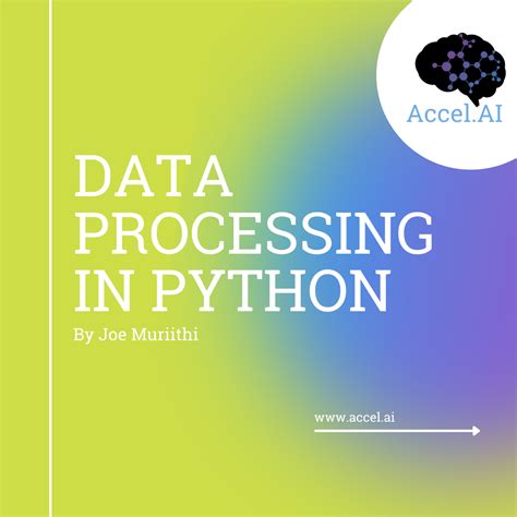 Data Processing In Python Generally Speaking Data Processing By