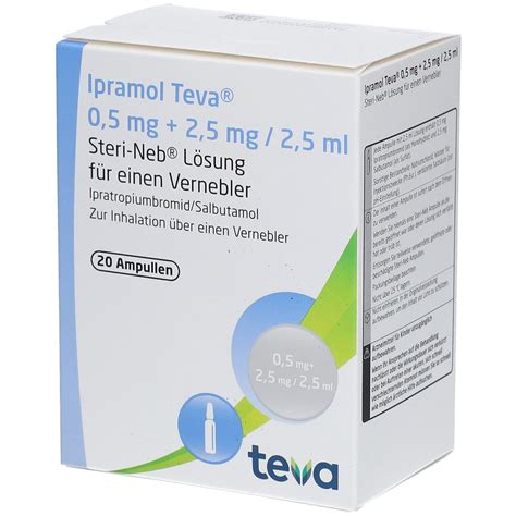 Ipramol Teva® 0 5 Mg 2 5 Mg 2 5 Ml 20 St Mit Dem E Rezept Kaufen Shop Apotheke