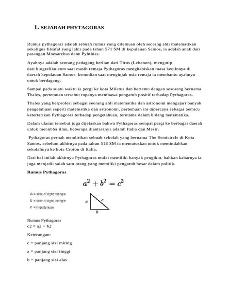 Sejarah Phytagoras Pdf
