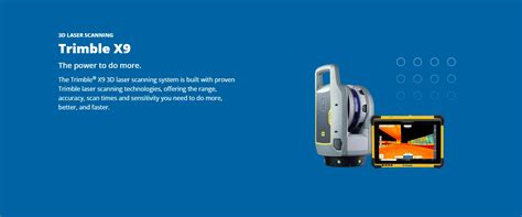 Trimble X9 Scanner Ground Station Type 3d Laser Scanner For Geospatial Solutions Across The