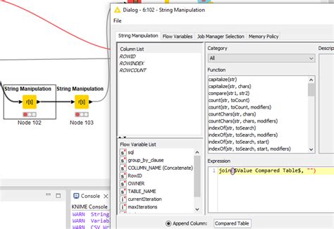 Table Difference Finder And Unknown Data Types Knime Analytics