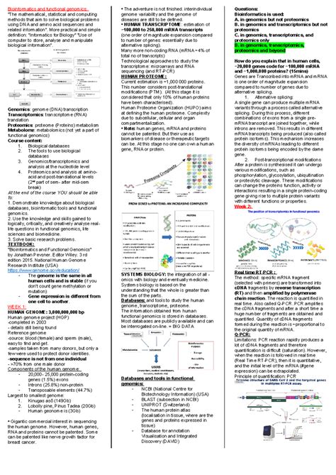 Bioinformatics And Functional Genomics More Practical And Simple
