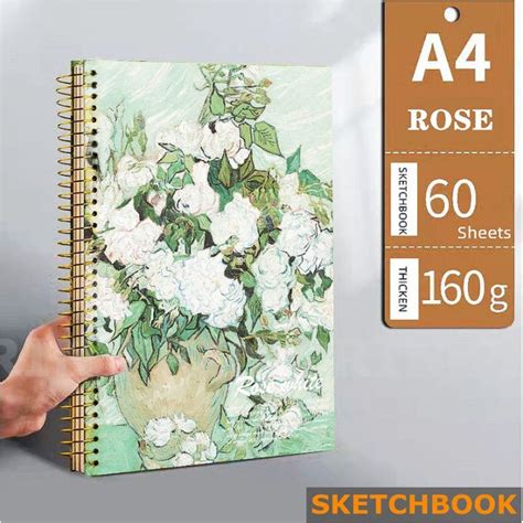 A4 Spiral Sketchbook Paper Drawing Notebook Big Thick Notebook Blank