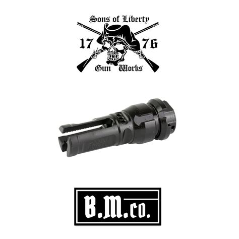 Sons Of Liberty Gun Works Nox Muzzle Device 5 56 9 Hole Badlands
