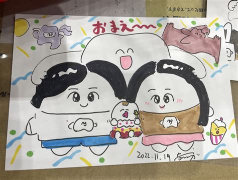 「似顔絵もたくさん描かせていただきありがとうございました夕方割と空いてるので似顔絵希望の方はゆっくり目に来てね〜😄 」歯のマンガ🦷の漫画