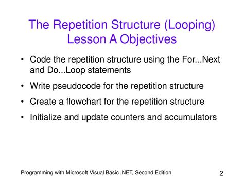 PPT Chapter 6 The Repetition Structure PowerPoint Presentation Free Download ID 424355
