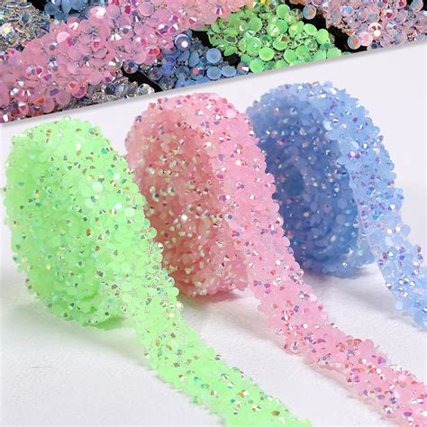 Yichuan Rhinestone Sticker Wholesale Non Hotfix Rhinestone Banding