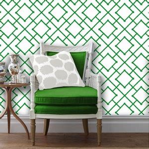 Bamboo Trellis Repositionable Peel N Stick Wallpaper Custom Sizes And