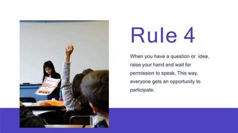 Classroom Behavior Rules Presentation Pptx Education