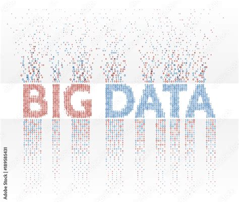 Abstract Big Data Background With Binary Code Machine Learning