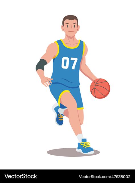 Animated Cartoon Basketball Player