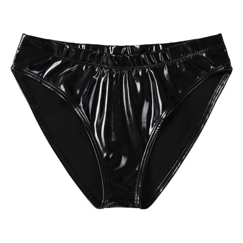 Women Underwear Hot Briefs Booty Panty Beach Strings Patent Leather